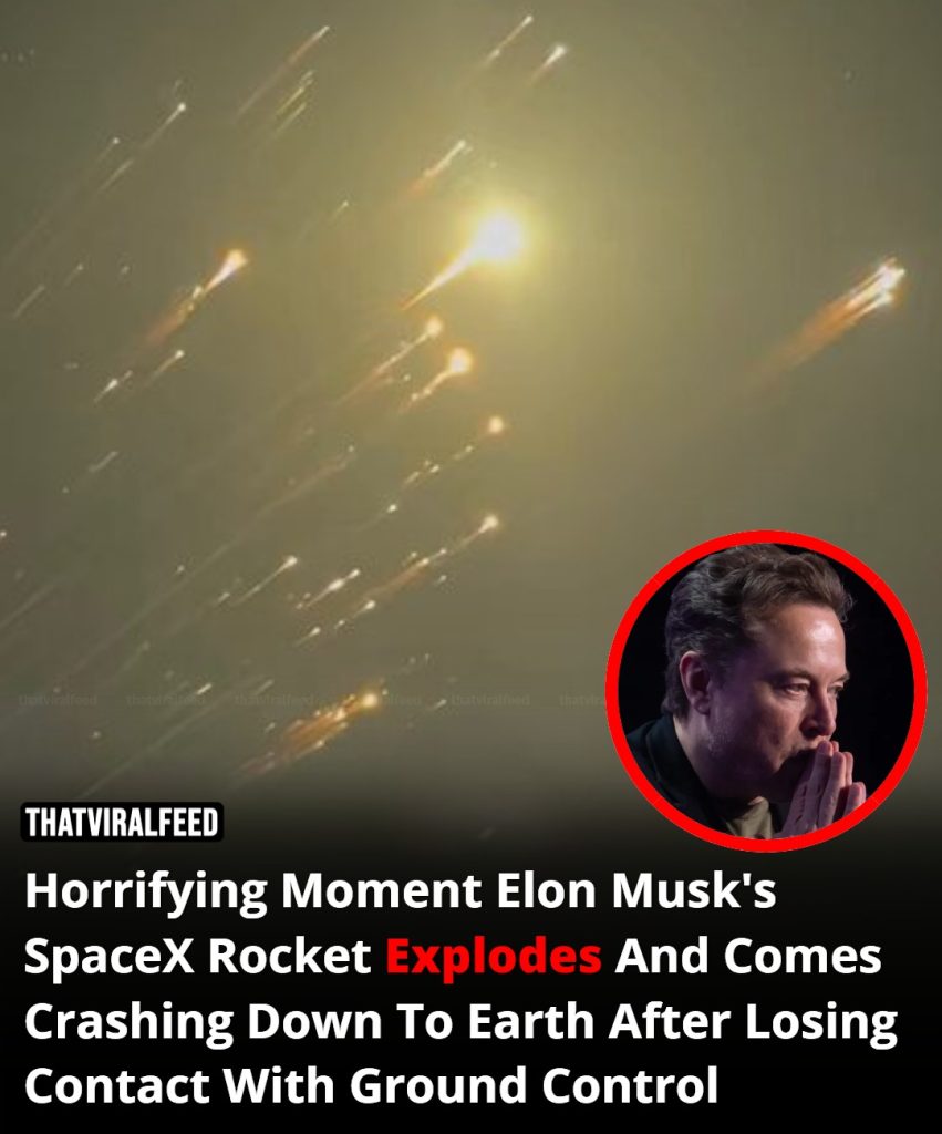Terrifying Moment As Elon Musk’s SpaceX Rocket Explodes And Plummets ...