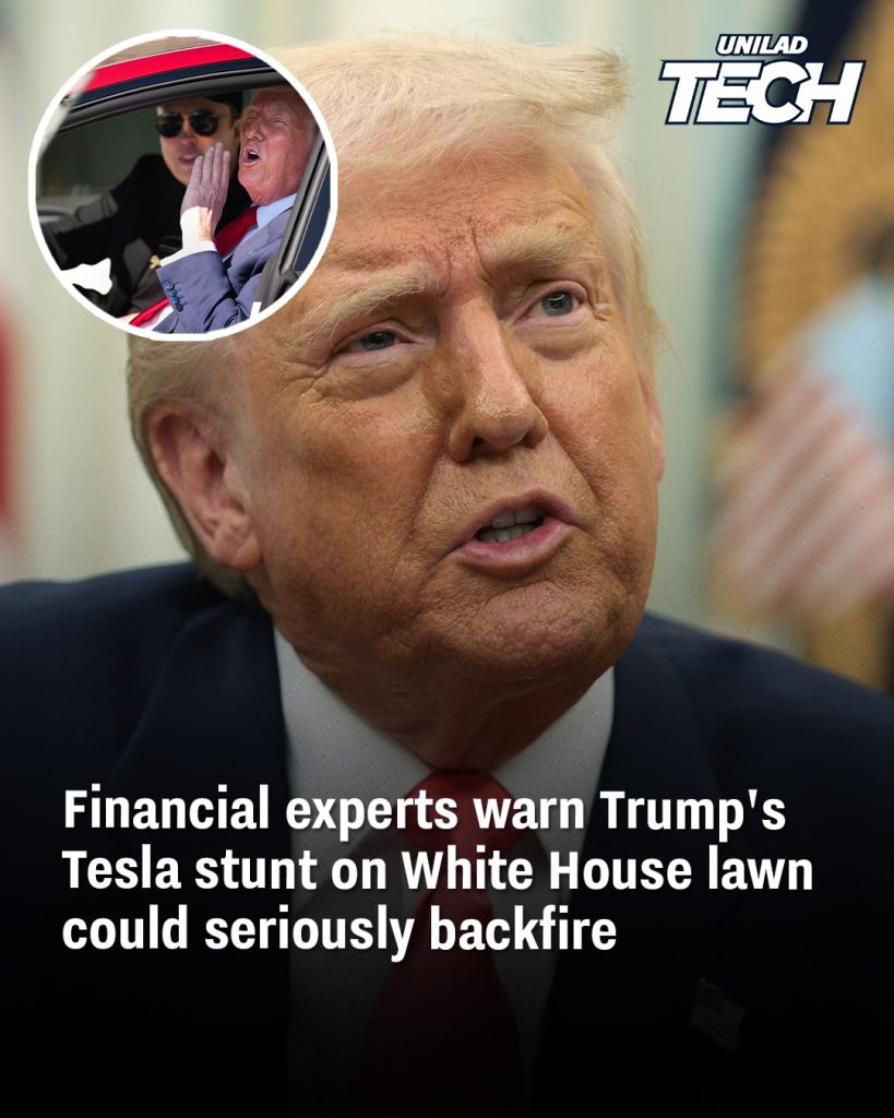 Financial experts warn Trump’s Tesla stunt on White House lawn could ...