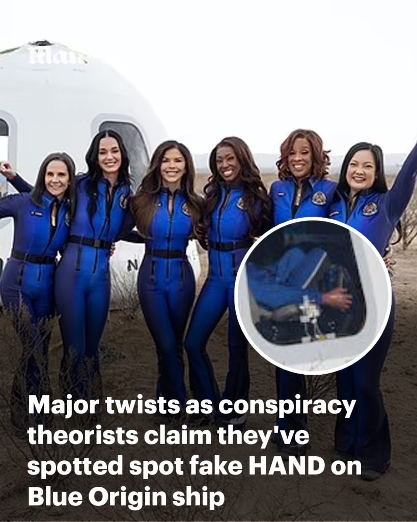 Now conspiracy theorists claim to spot a fake HAND on the Blue Origin ...