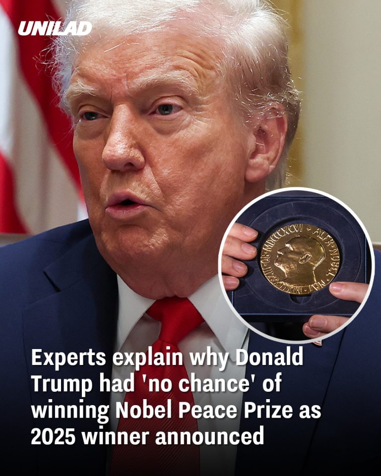 Experts explain why Donald Trump had ‘no chance’ of winning Nobel Peace ...